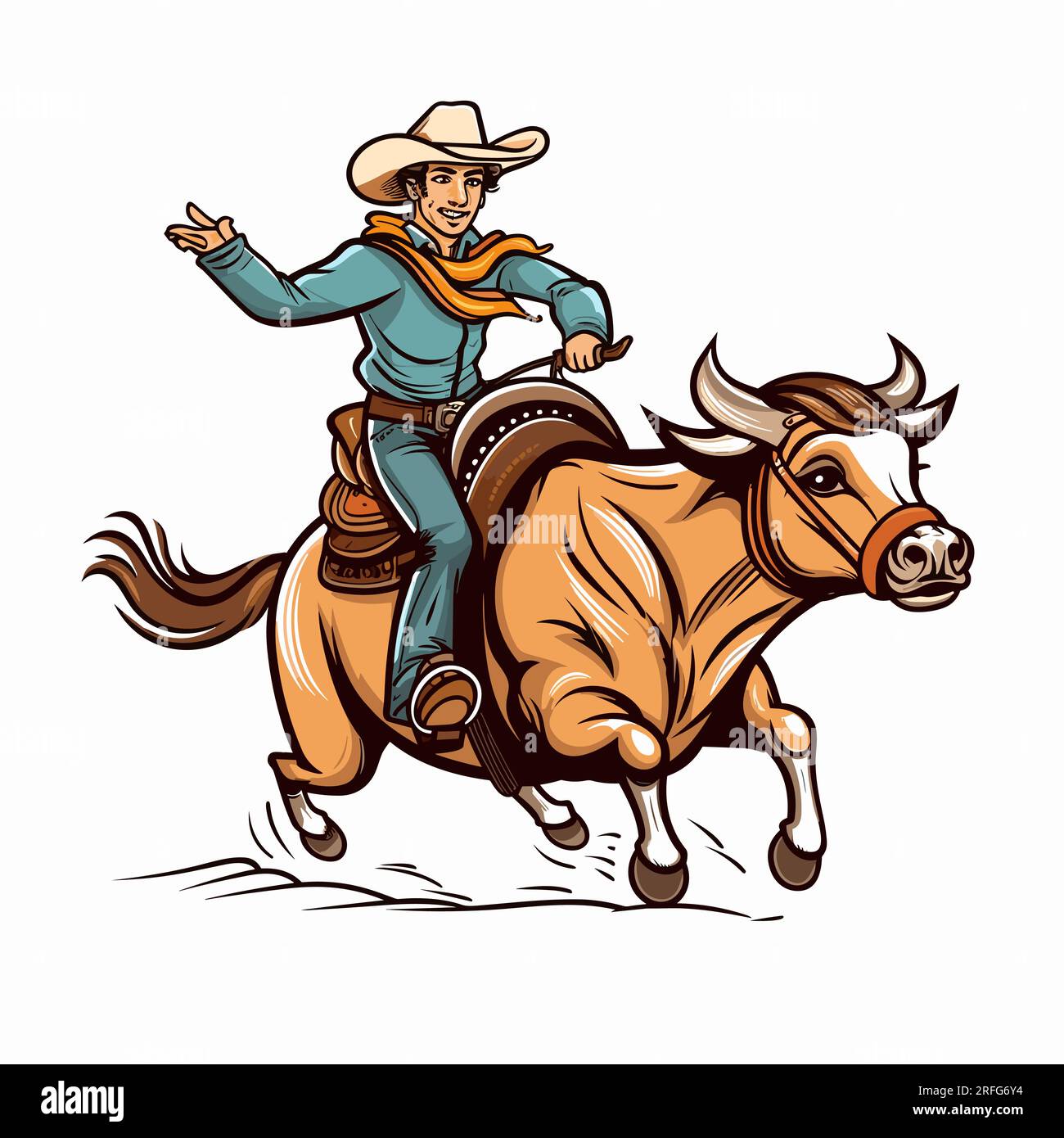 Bull Riding Clip Art