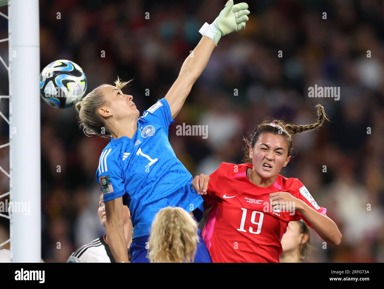 Brisbane, Australia. 3rd Aug, 2023. Germany's goalkeeper Merle Frohms ...