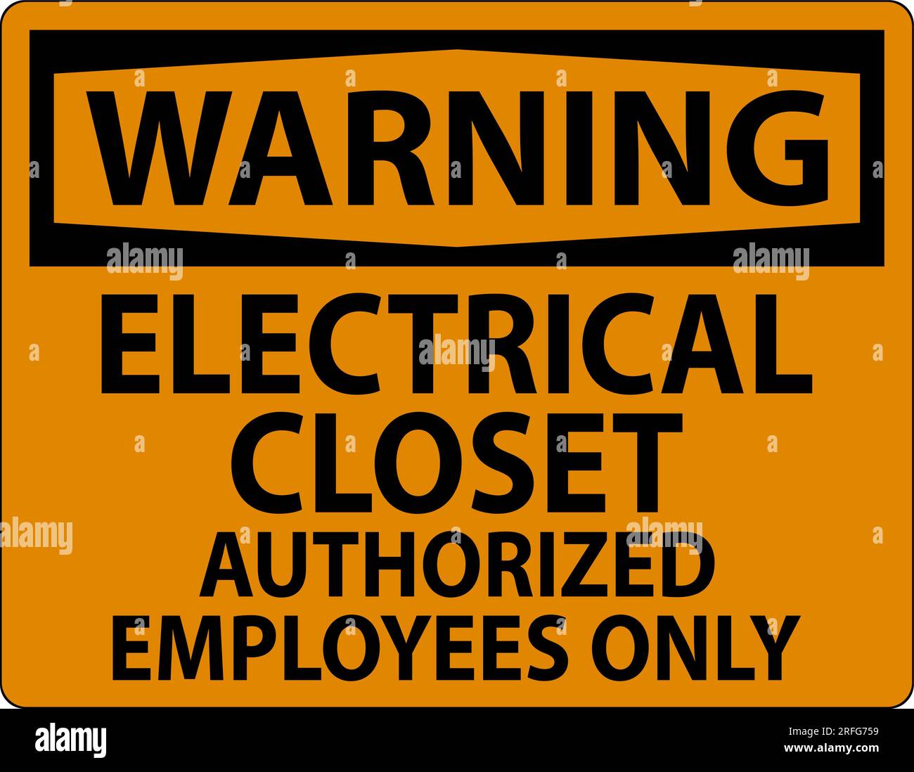 Employees only notice Stock Vector Images - Alamy