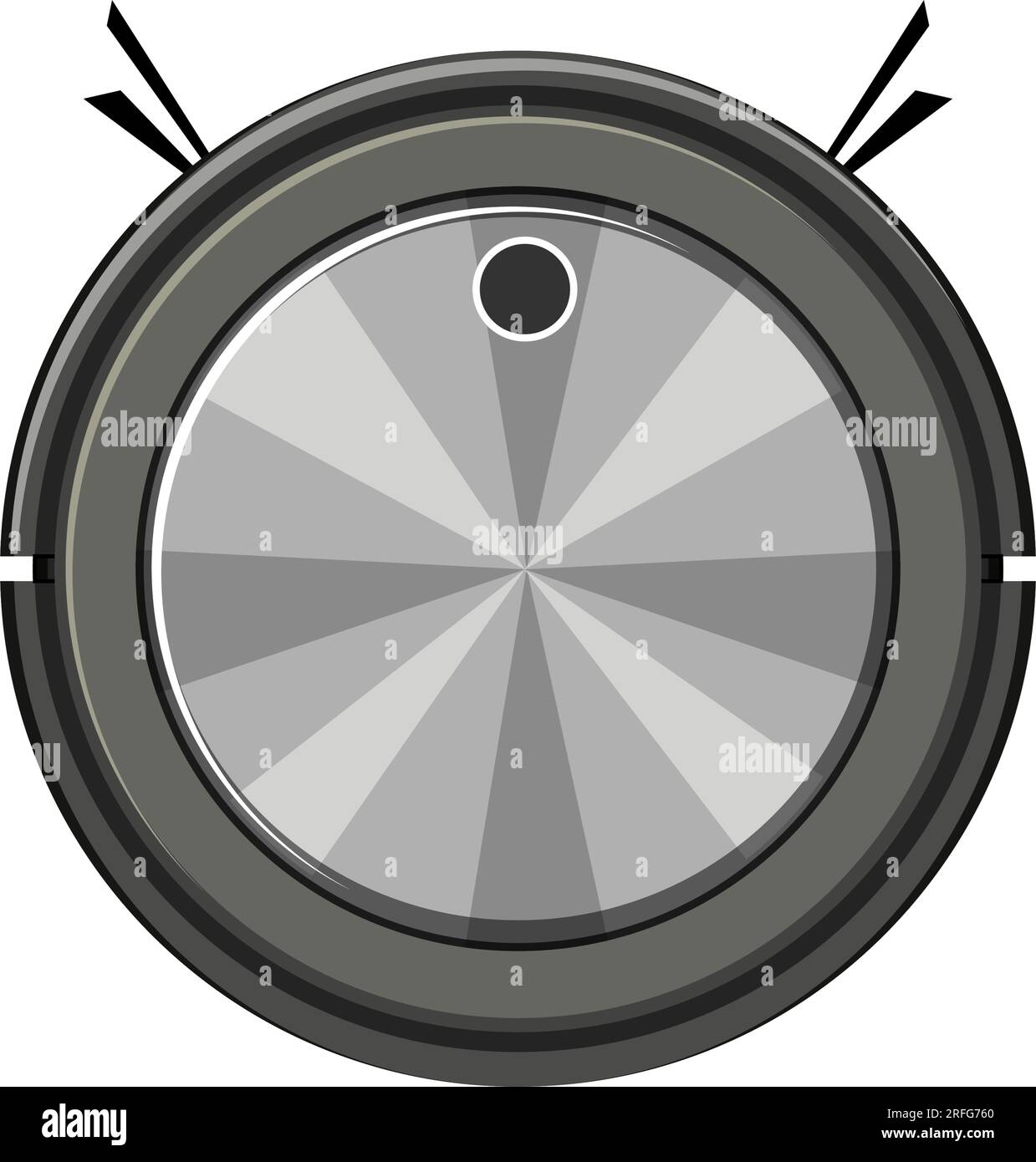 room robot vacuum cleaner cartoon vector illustration Stock Vector ...