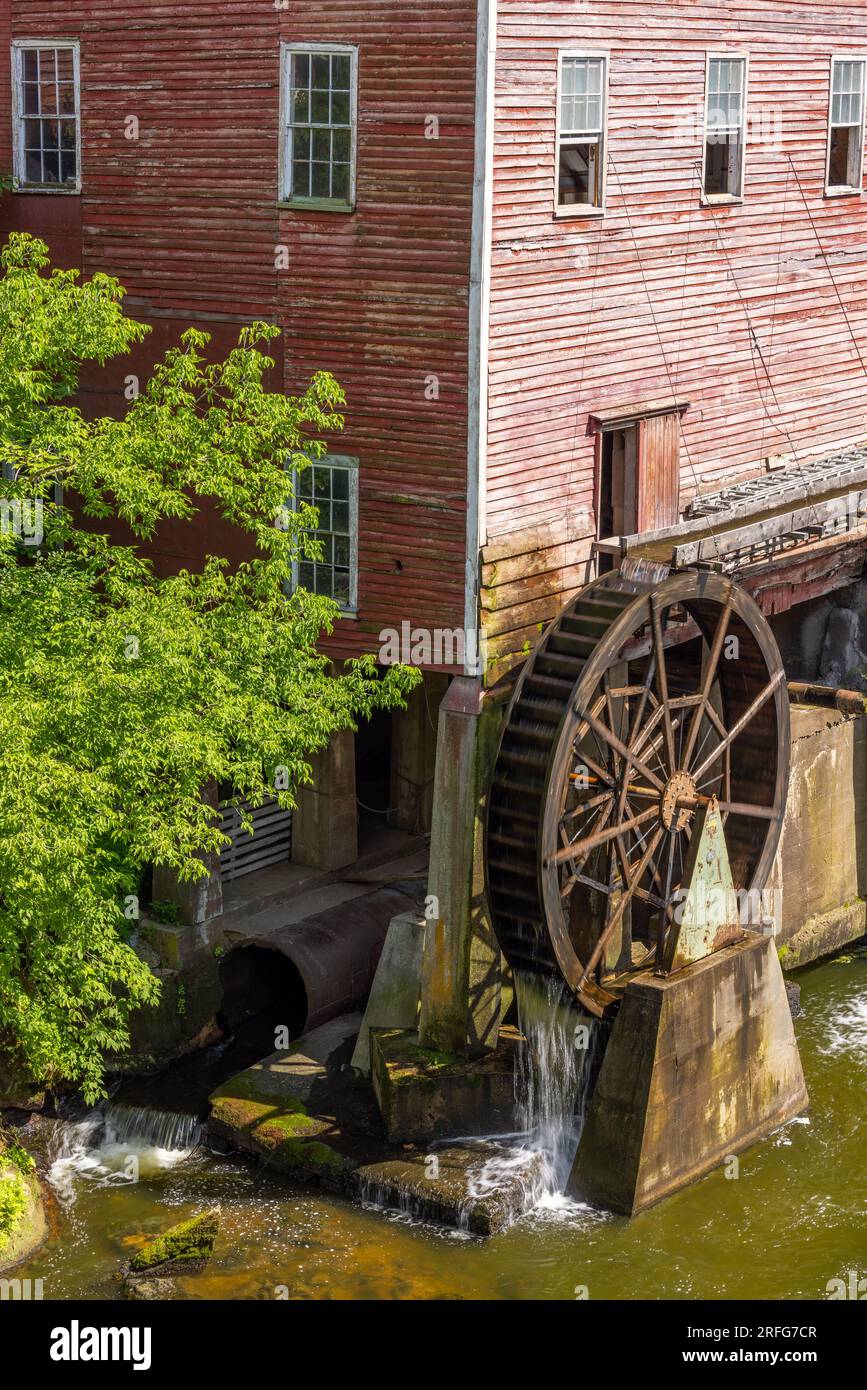 Water wheel flour mill hi-res stock photography and images - Alamy