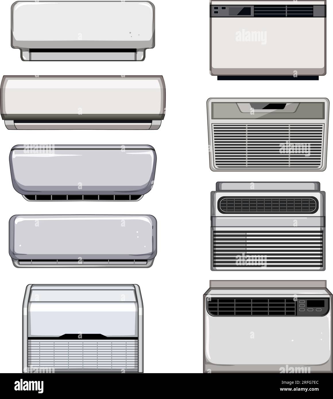 Heat wave air conditioner Cut Out Stock Images & Pictures - Alamy