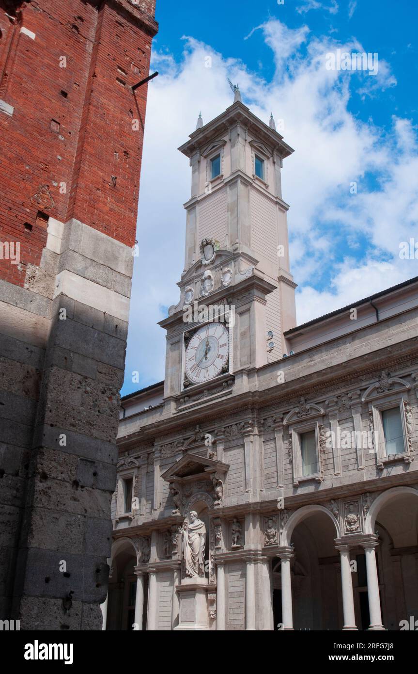 Milan clock tower palace hi-res stock photography and images - Alamy