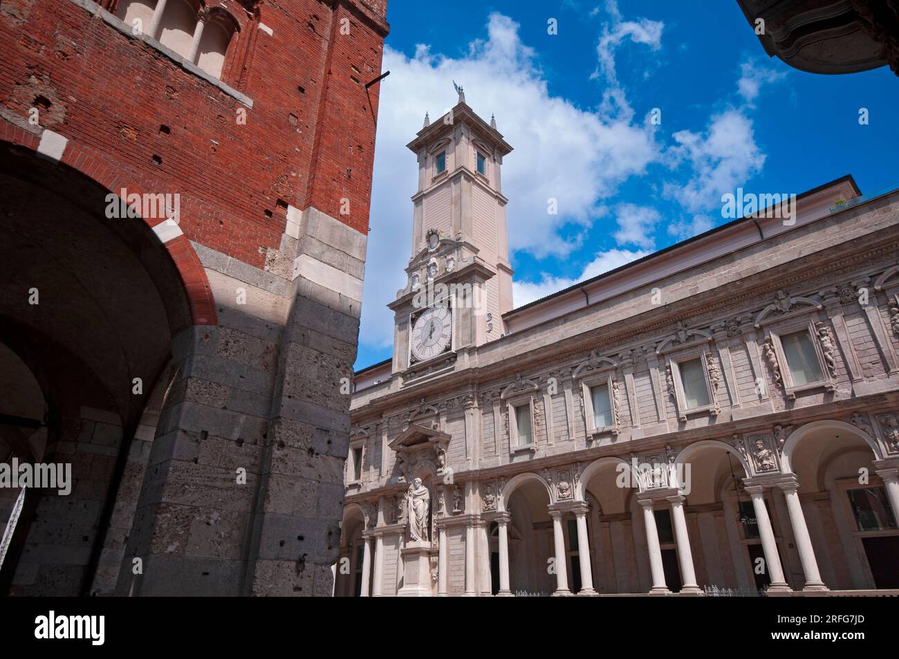 Milan clock tower palace hi-res stock photography and images - Alamy