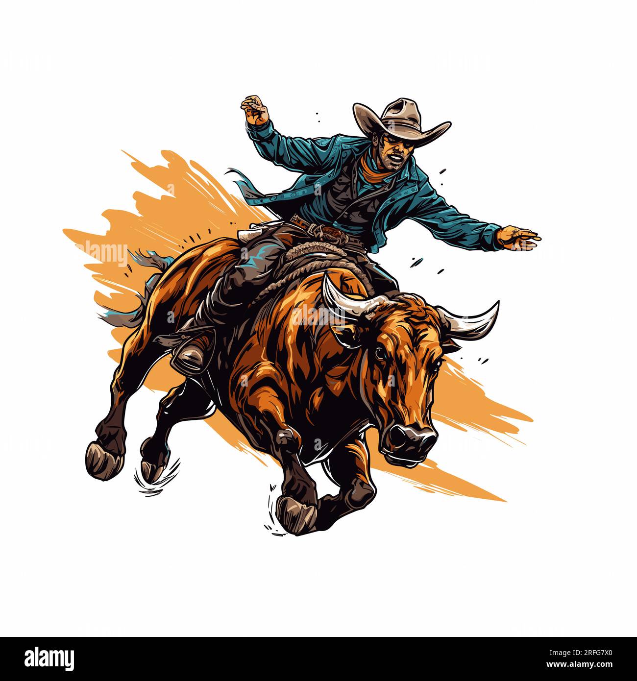 Bucking Bull Vector
