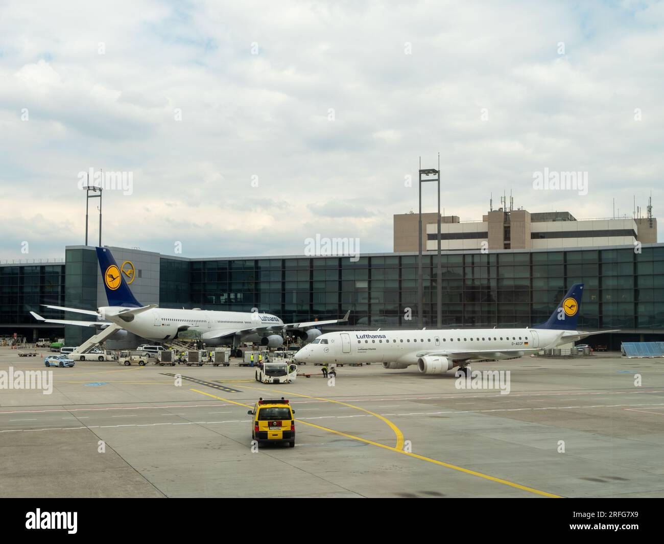 Frankfurt, Germany - June 7, 2023 - the Lufthansa gate at the Frankfurt ...