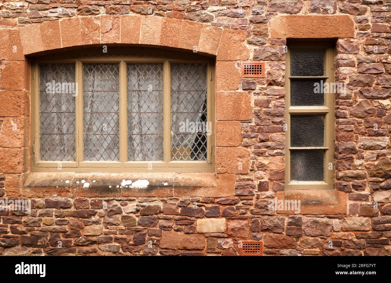 The window of an old, medieval house. View from outside Stock Photo - Alamy