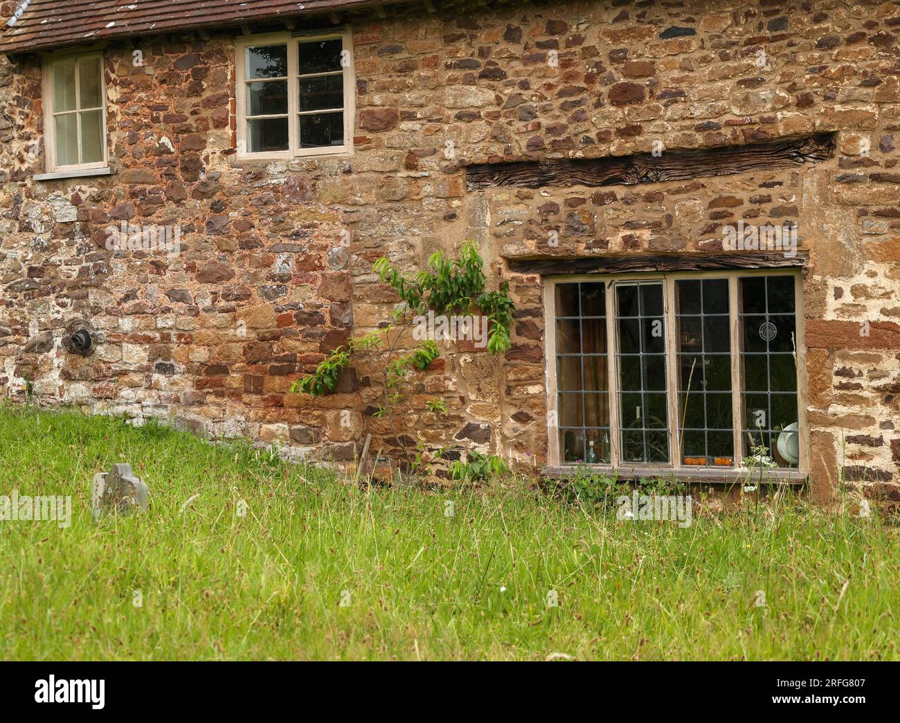 The window of an old, medieval house. View from outside Stock Photo - Alamy