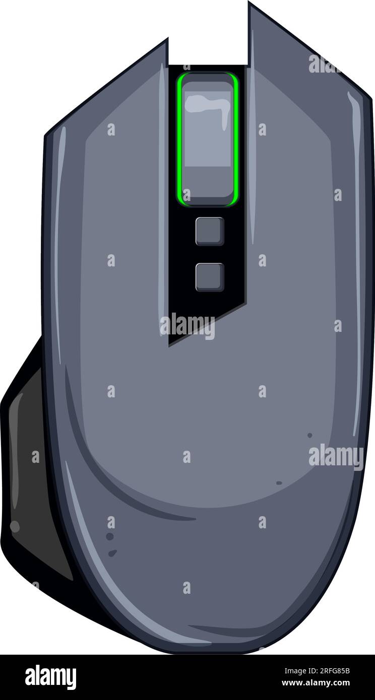 accessories game mouse cartoon vector illustration Stock Vector Image ...