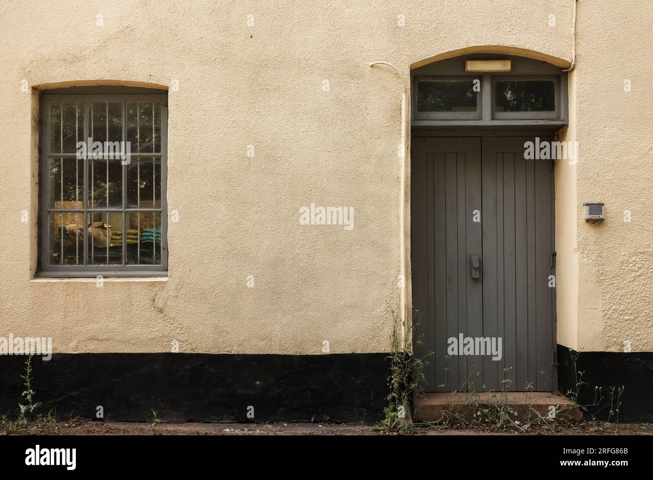 The window of an old, medieval house. View from outside Stock Photo - Alamy