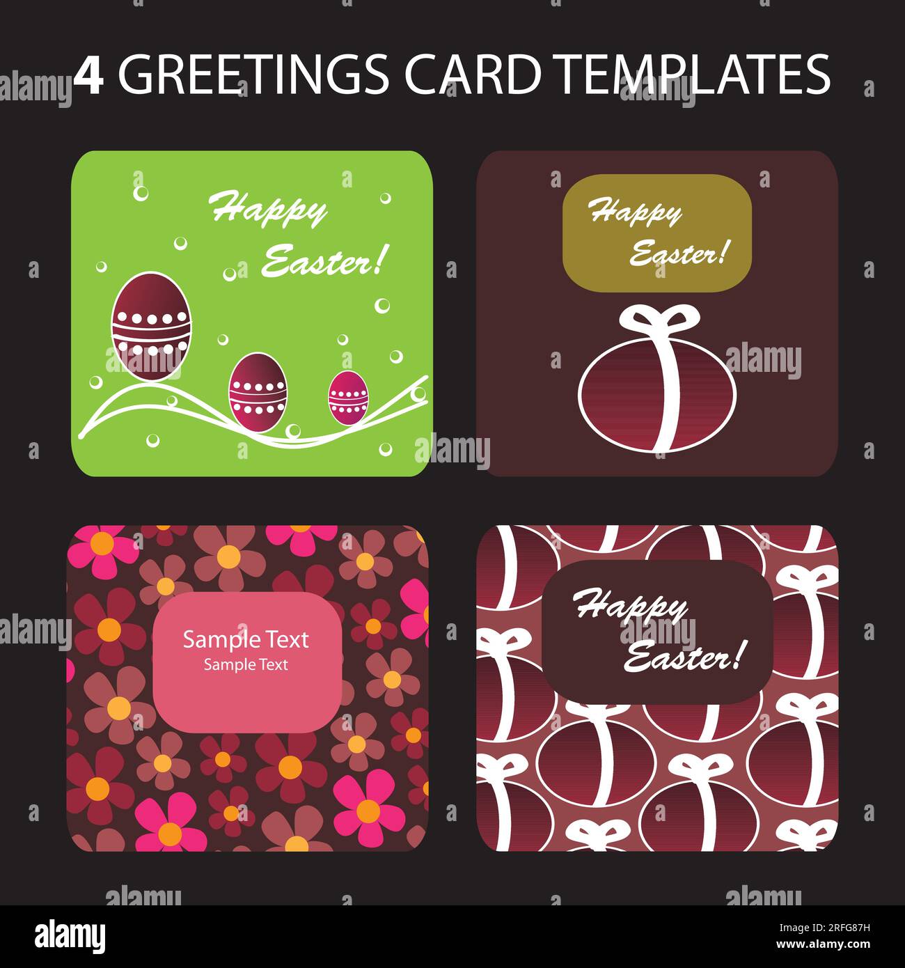 Cute happy easter cards hi-res stock photography and images - Alamy