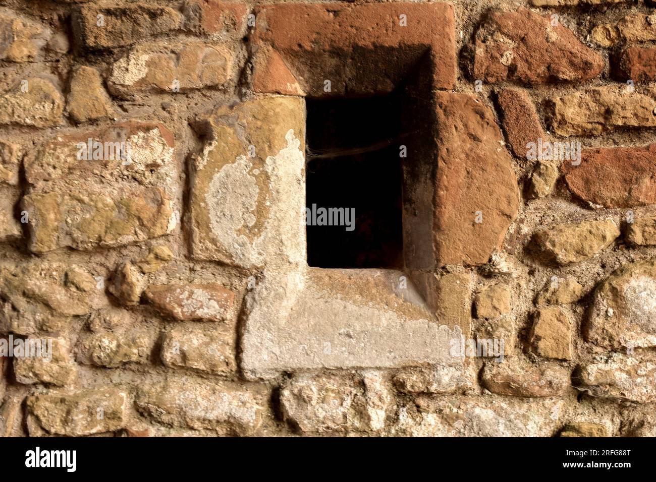 The window of an old, medieval house. View from outside Stock Photo - Alamy