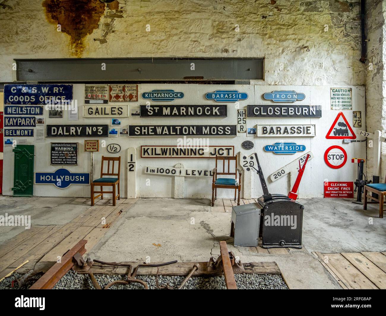 Scottish region station signs hi-res stock photography and images - Alamy