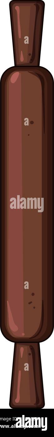roll rolling pin cartoon vector illustration Stock Vector Image & Art ...