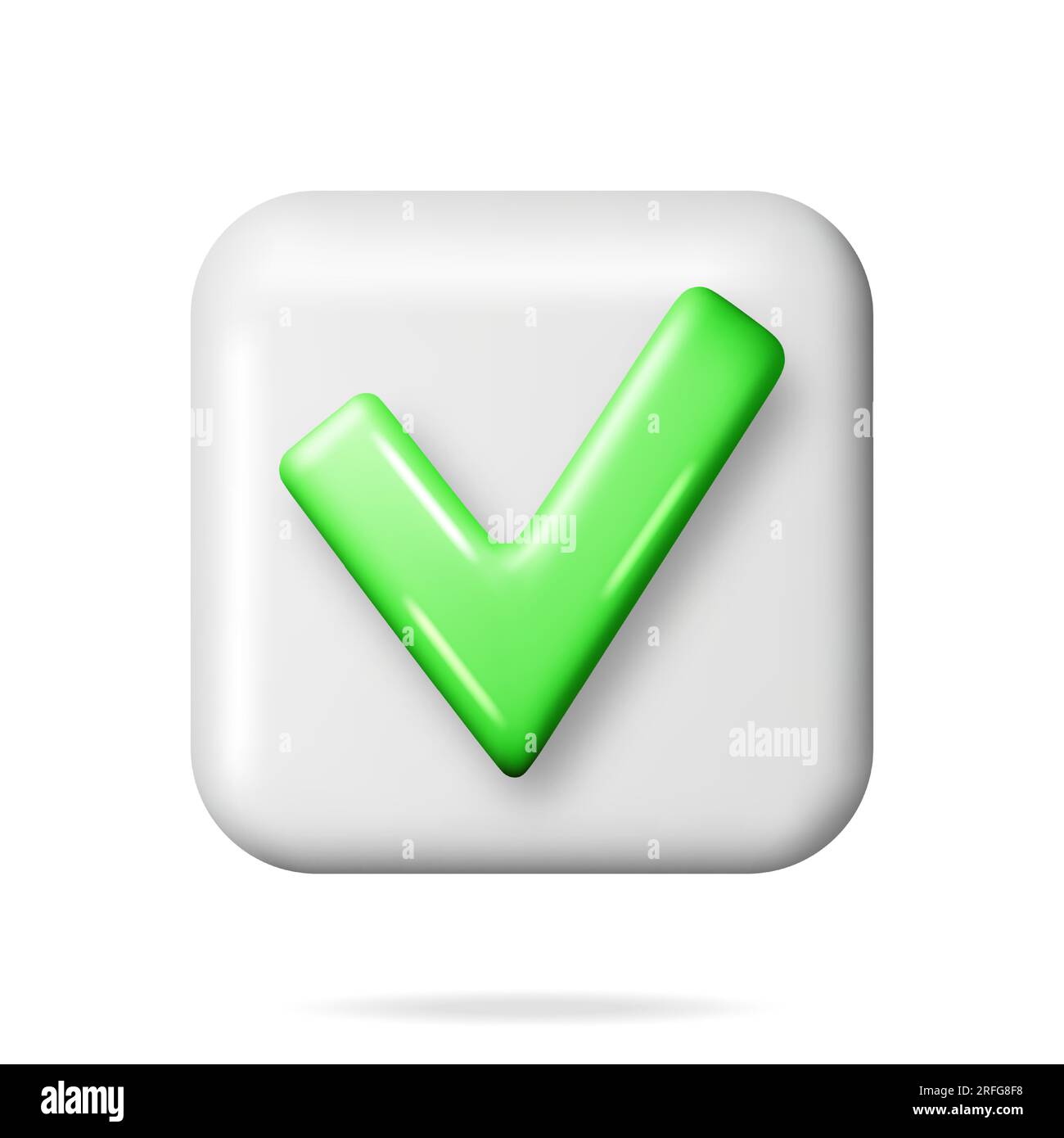 Square checkbox done sign Stock Vector Images - Alamy