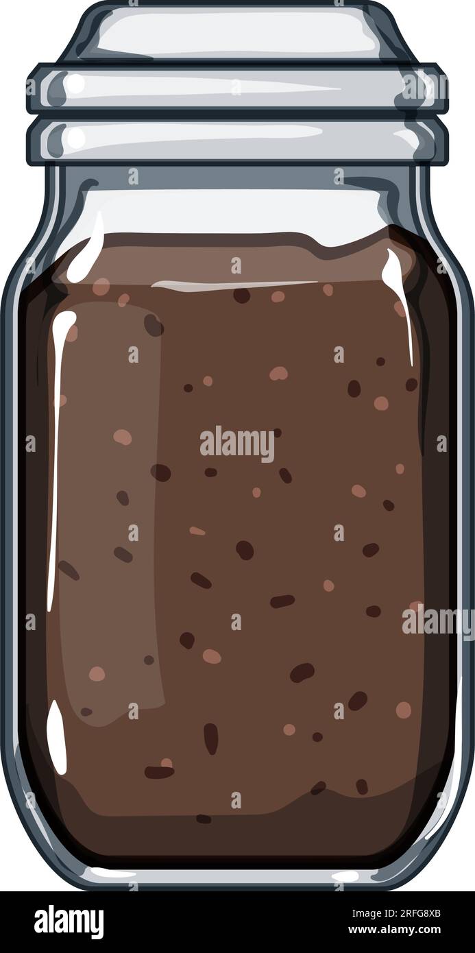 ground coffee soluble cartoon vector illustration Stock Vector Image ...