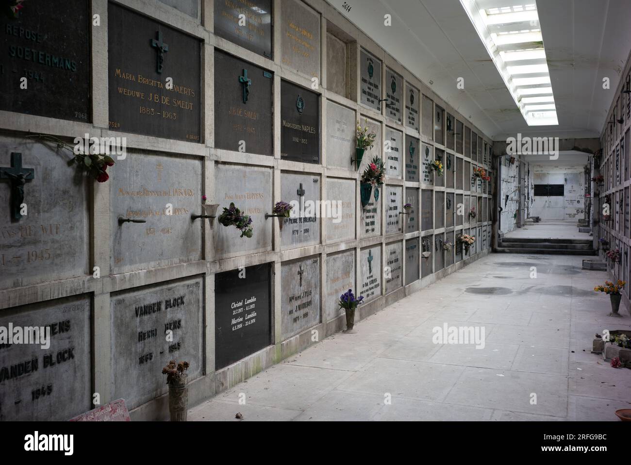 View of the Laeken Cemetery, it is of the parish type built in 1830 ...