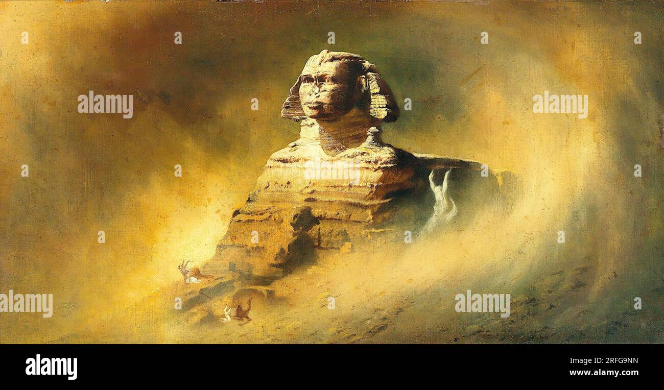 Karl Wilhelm Diefenbach - The Sphinx Stock Photo - Alamy