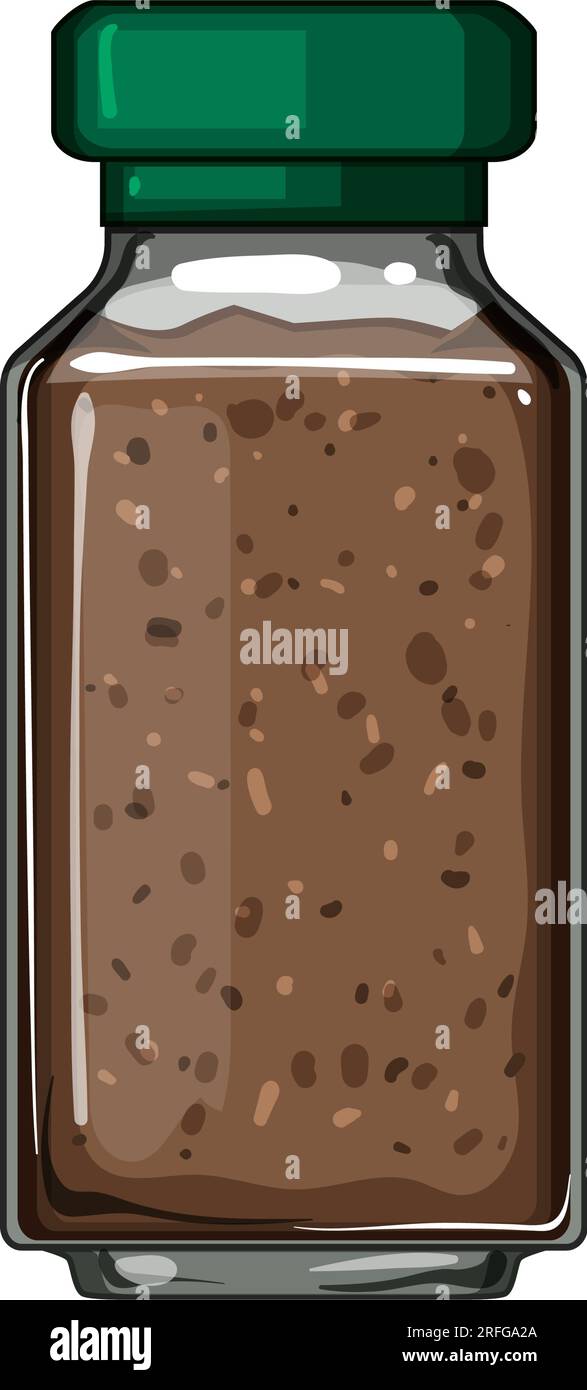 instant coffee soluble cartoon vector illustration Stock Vector Image ...