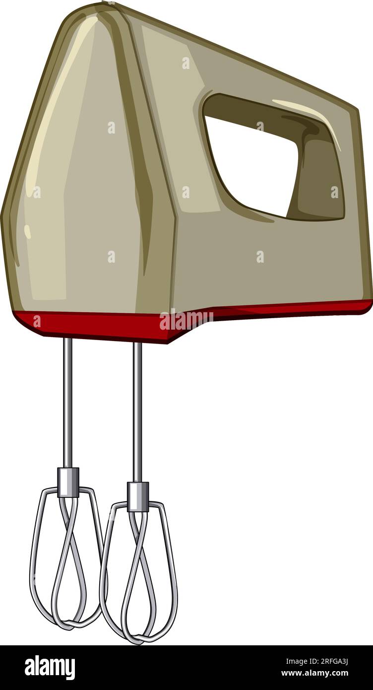 food hand mixer cartoon vector illustration Stock Vector Image & Art ...