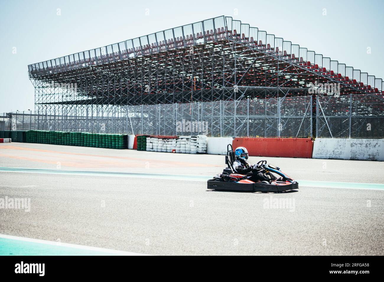 go-kart race, speed competition, Italian pilots, misano circuit Stock ...
