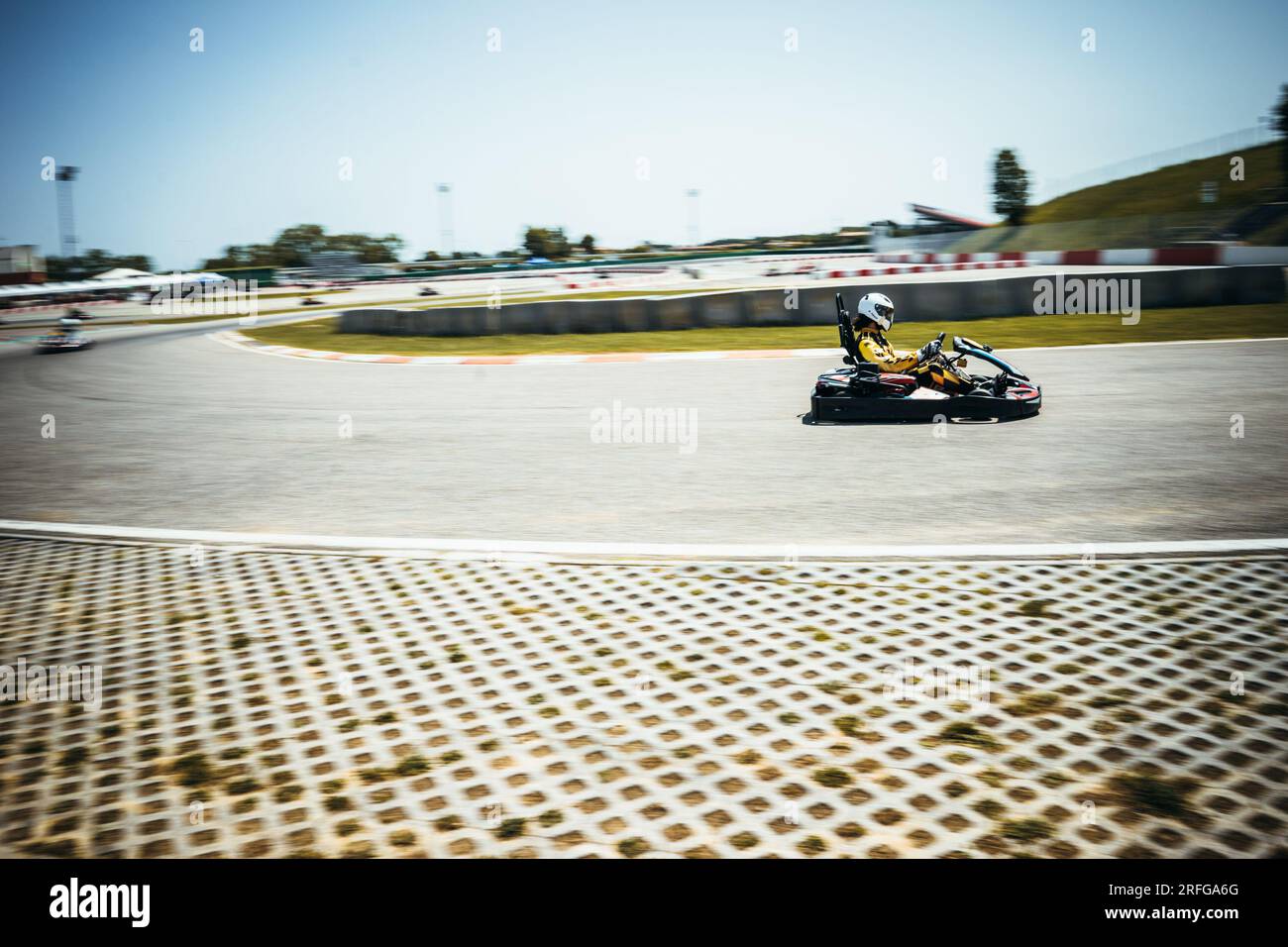 go-kart race, speed competition, Italian pilots, misano circuit Stock ...