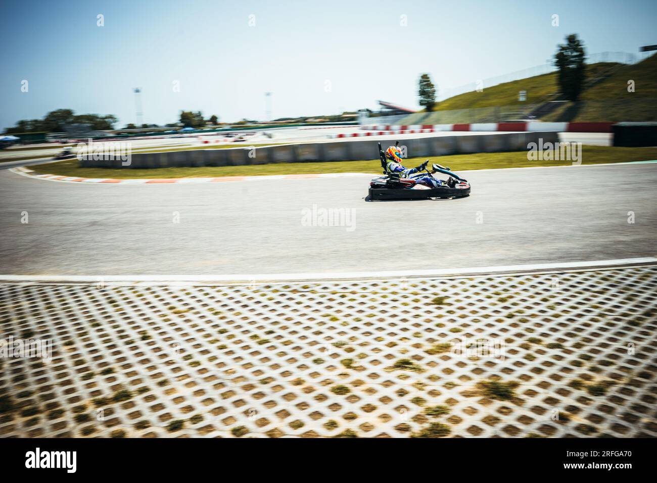 go-kart race, speed competition, Italian pilots, misano circuit Stock ...