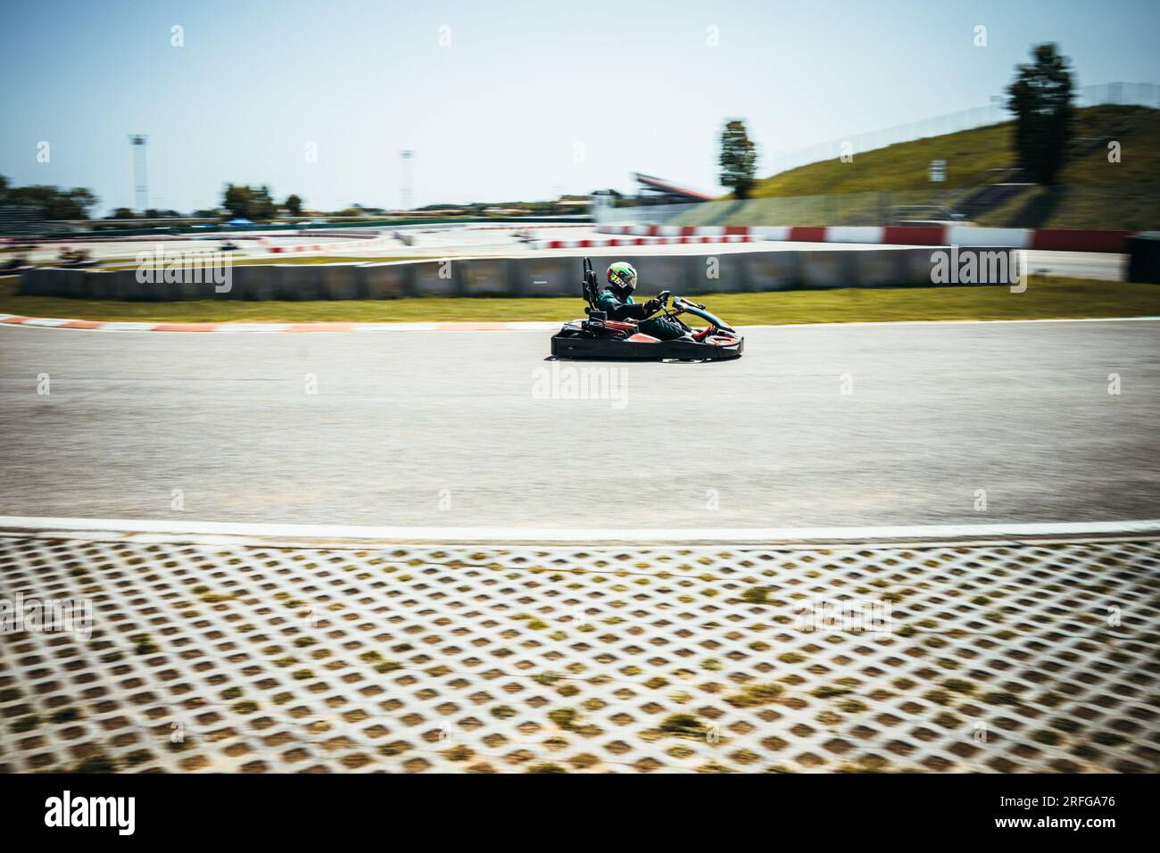 go-kart race, speed competition, Italian pilots, misano circuit Stock ...