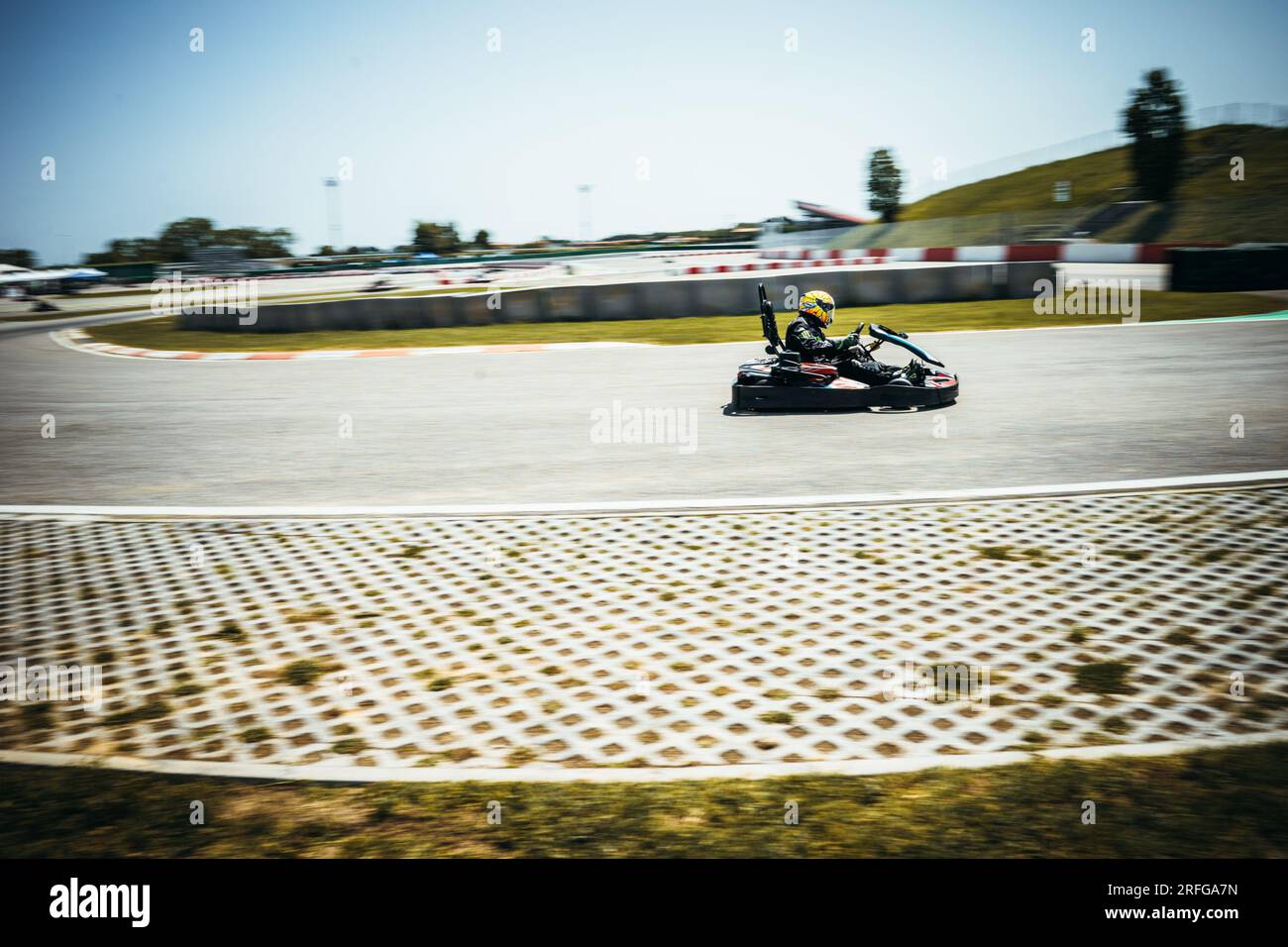 go-kart race, speed competition, Italian pilots, misano circuit Stock ...