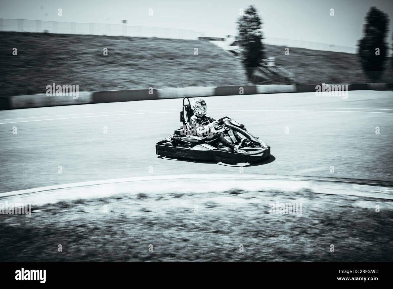 go-kart race, speed competition, Italian pilots, misano circuit Stock ...