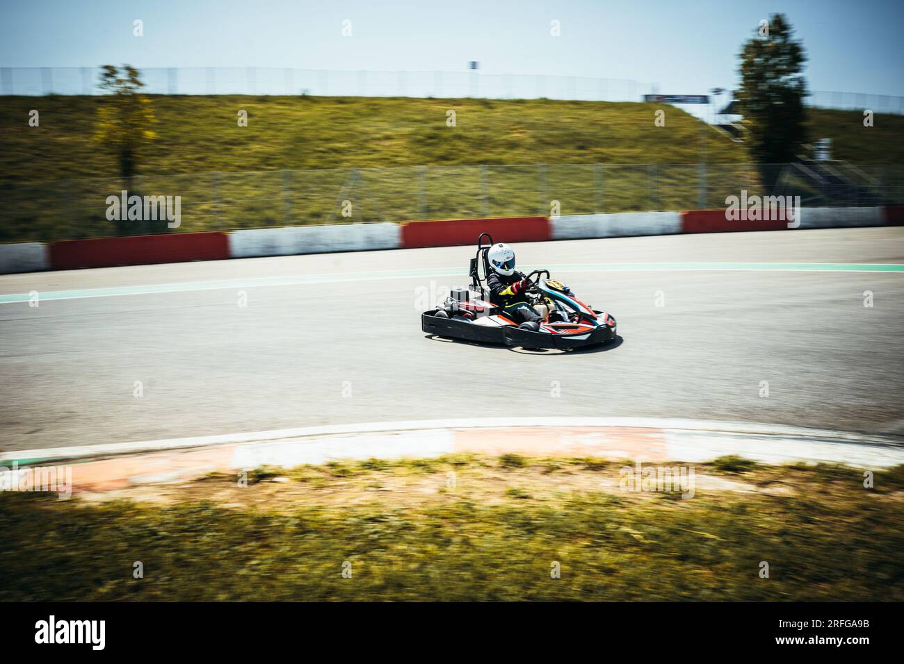 go-kart race, speed competition, Italian pilots, misano circuit Stock ...