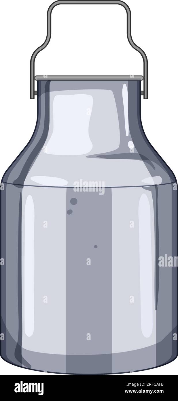 farm metal milk can cartoon vector illustration Stock Vector Image ...