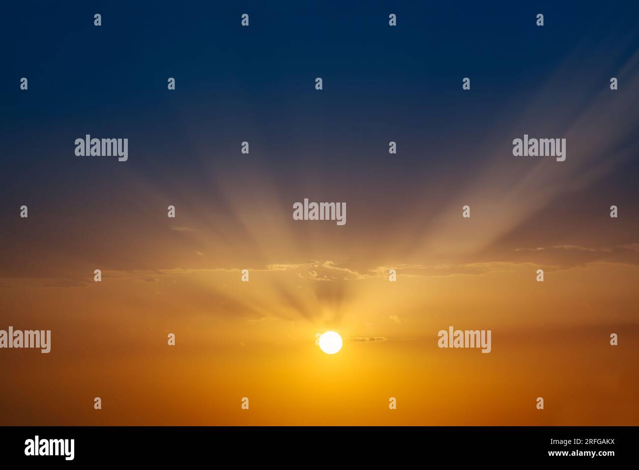 Sunset sky for background or sunrise sky and cloud at morning Stock ...