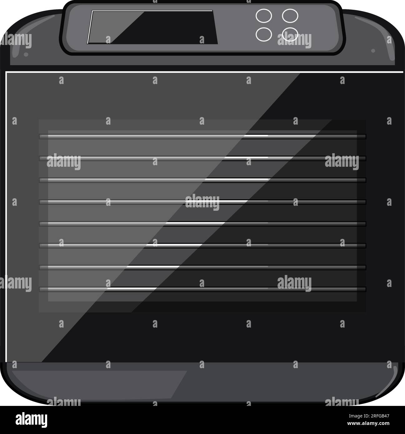 dehydrator vegetable dryer cartoon vector illustration Stock Vector ...