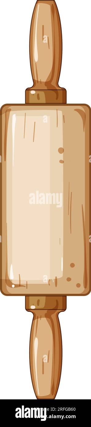roller rolling pin cartoon vector illustration Stock Vector Image & Art ...