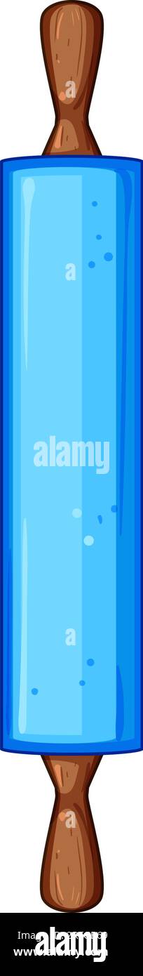 wooden rolling pin cartoon vector illustration Stock Vector Image & Art ...