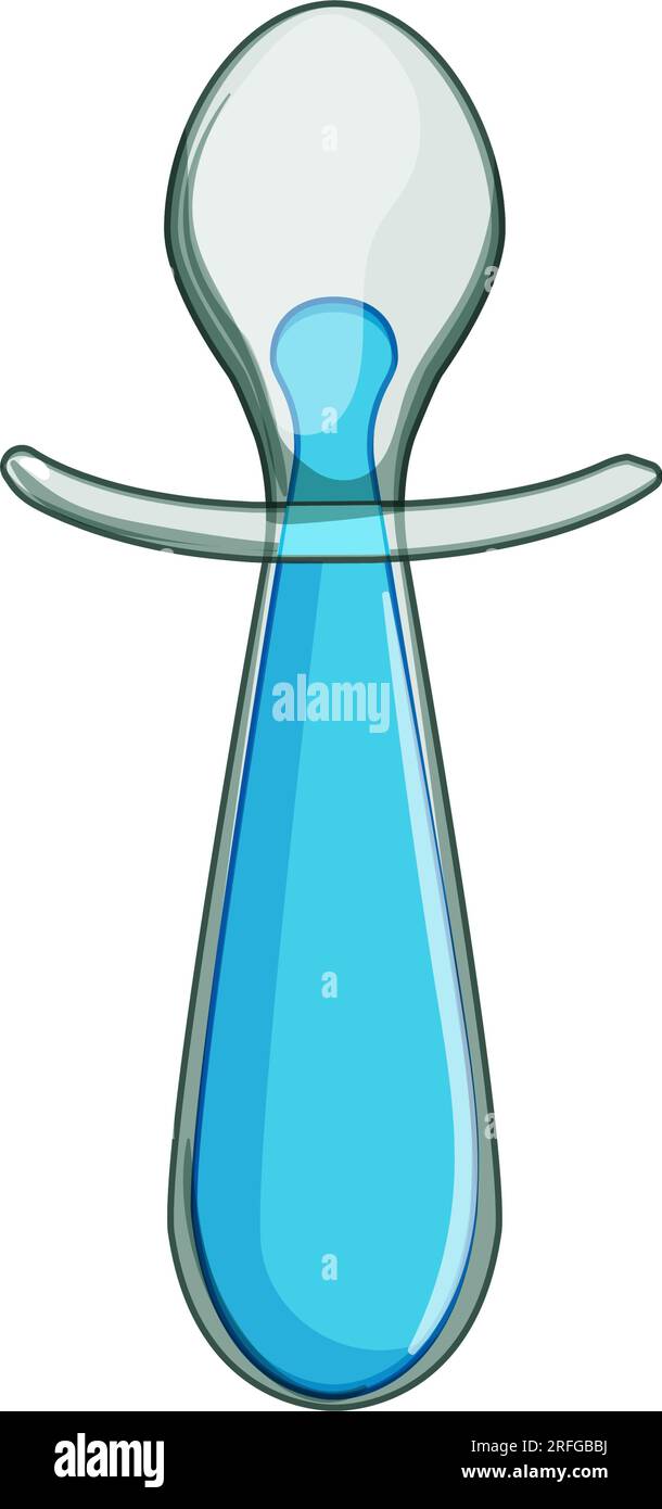 infant toddler spoon cartoon vector illustration Stock Vector Image ...