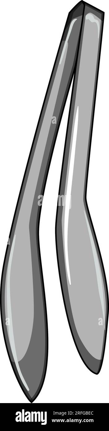 tong tongs hand cartoon vector illustration Stock Vector Image & Art ...