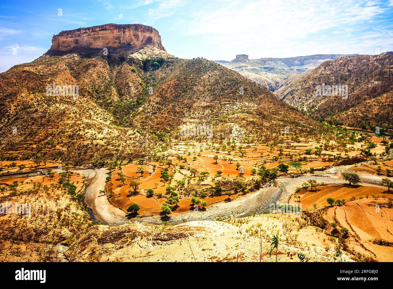 The Debre Damo mesa Stock Photo - Alamy