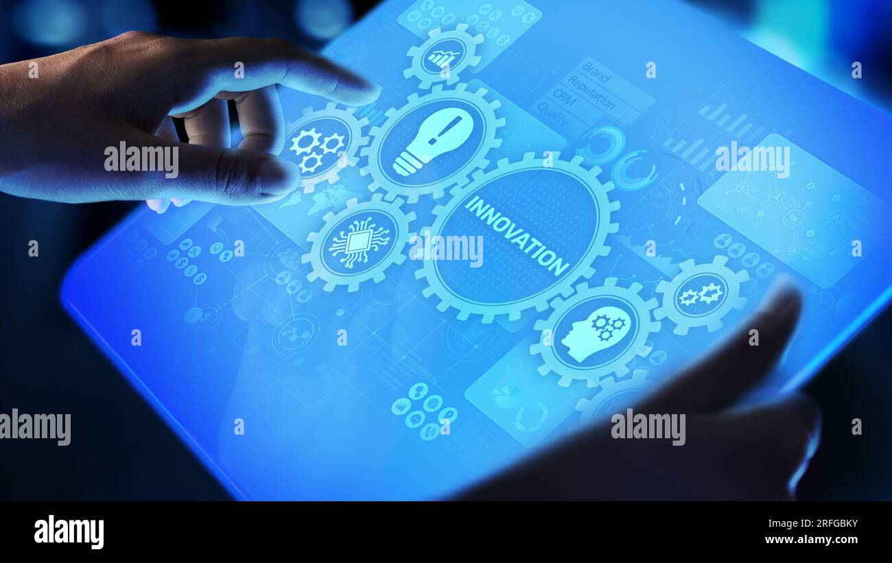 Innovation business and technology concept on virtual screen. Innovate ...