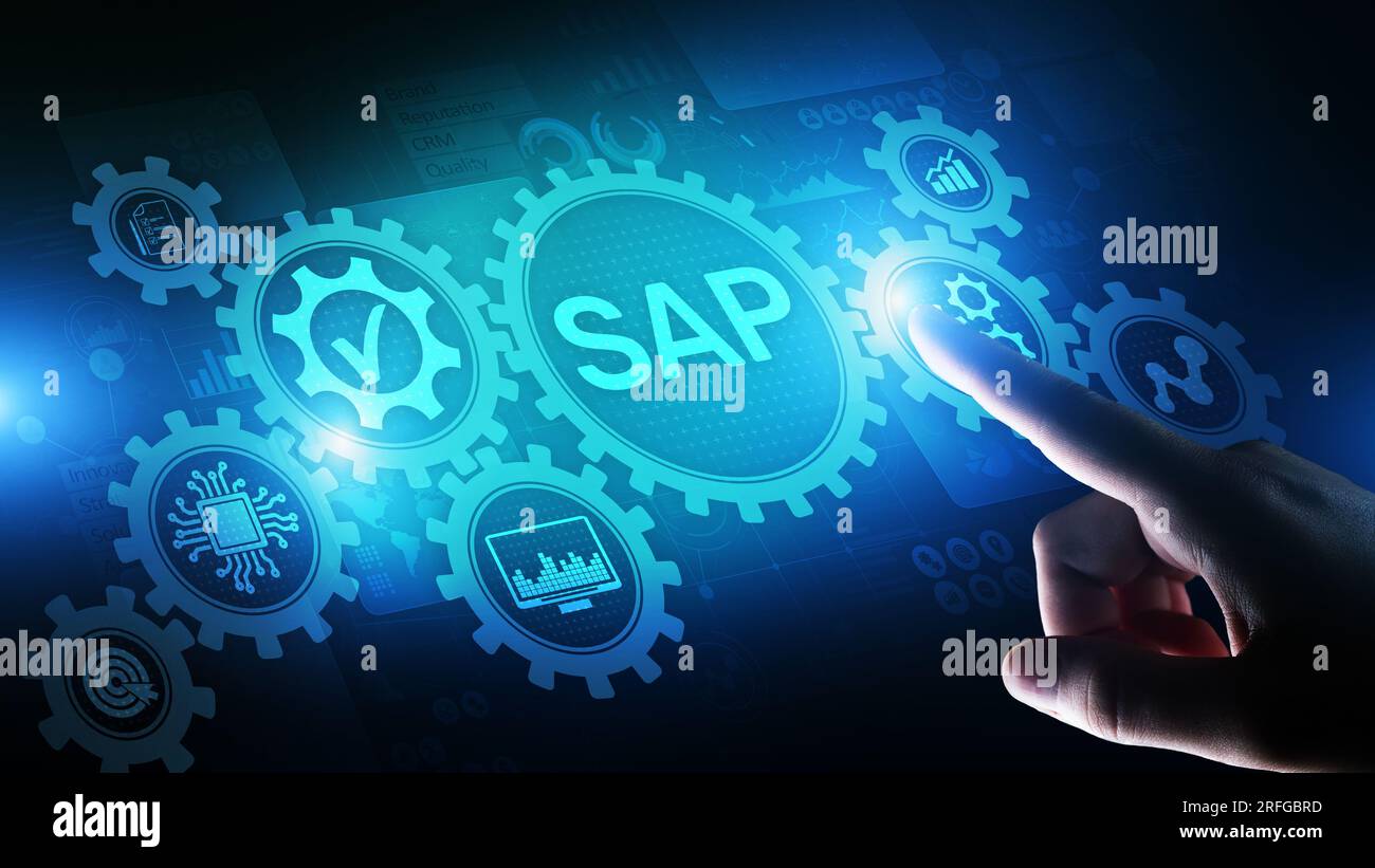 Sap Business Process Automation Software Erp Enterprise Resources Planning System Concept On