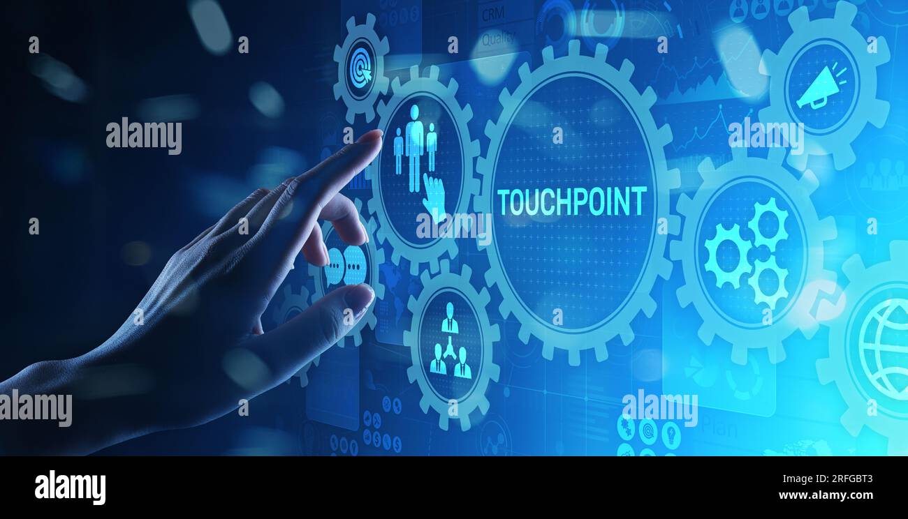 Touchpoint. Business strategy advertising and marketing concept Stock ...