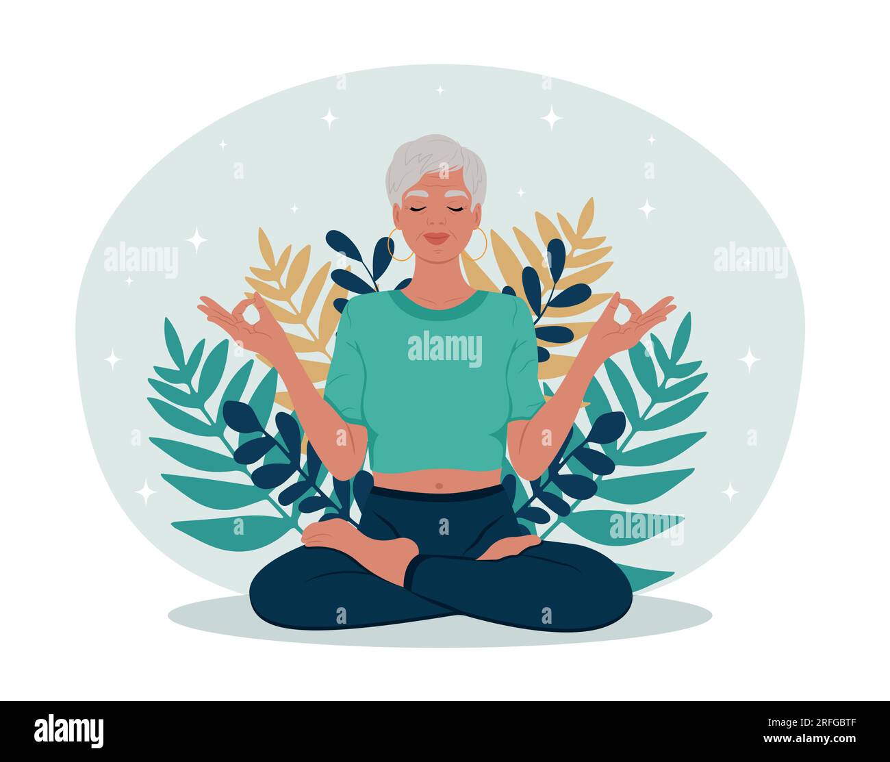 Elderly wman Stock Vector Images - Alamy