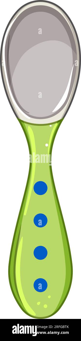 meal toddler spoon cartoon vector illustration Stock Vector Image & Art ...
