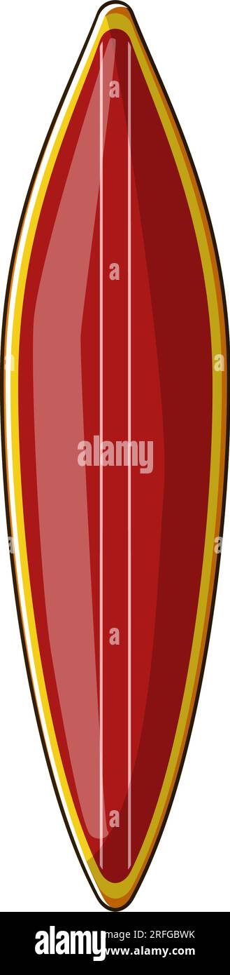 blue surfboard beach cartoon vector illustration Stock Vector Image ...