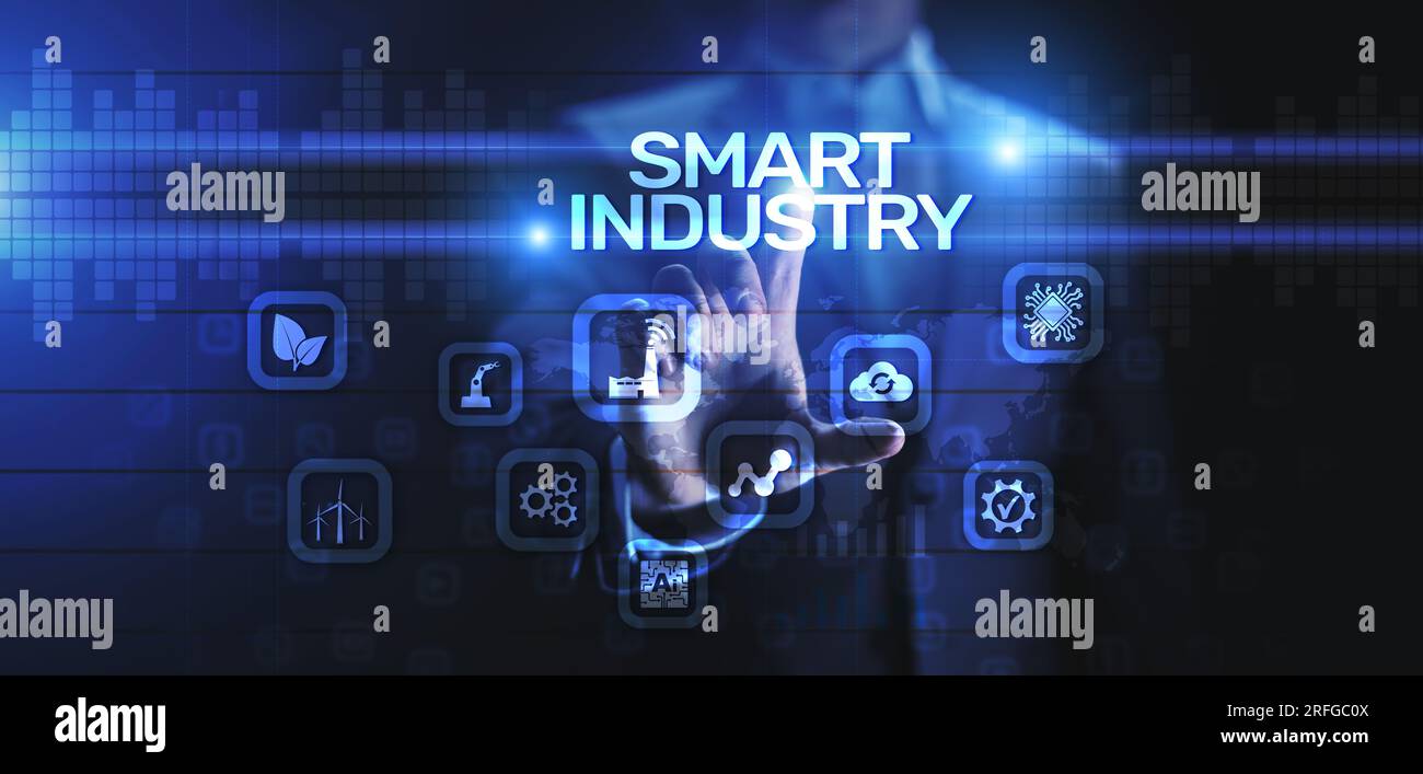 Smart industry 4.0 innovation automation manufacturing technology ...