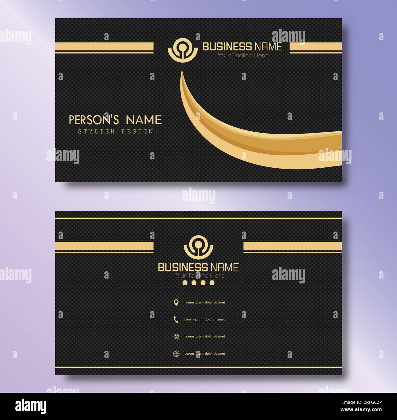 A business card. Premium double-sided business card design. Corporate ...