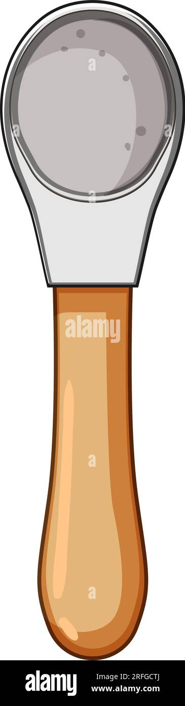 nutrition toddler spoon cartoon vector illustration Stock Vector Image ...