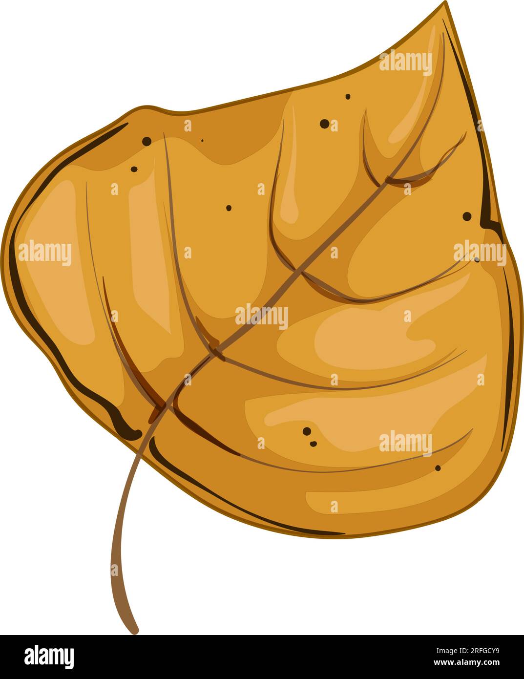 maple autumn leaf cartoon vector illustration Stock Vector Image & Art ...