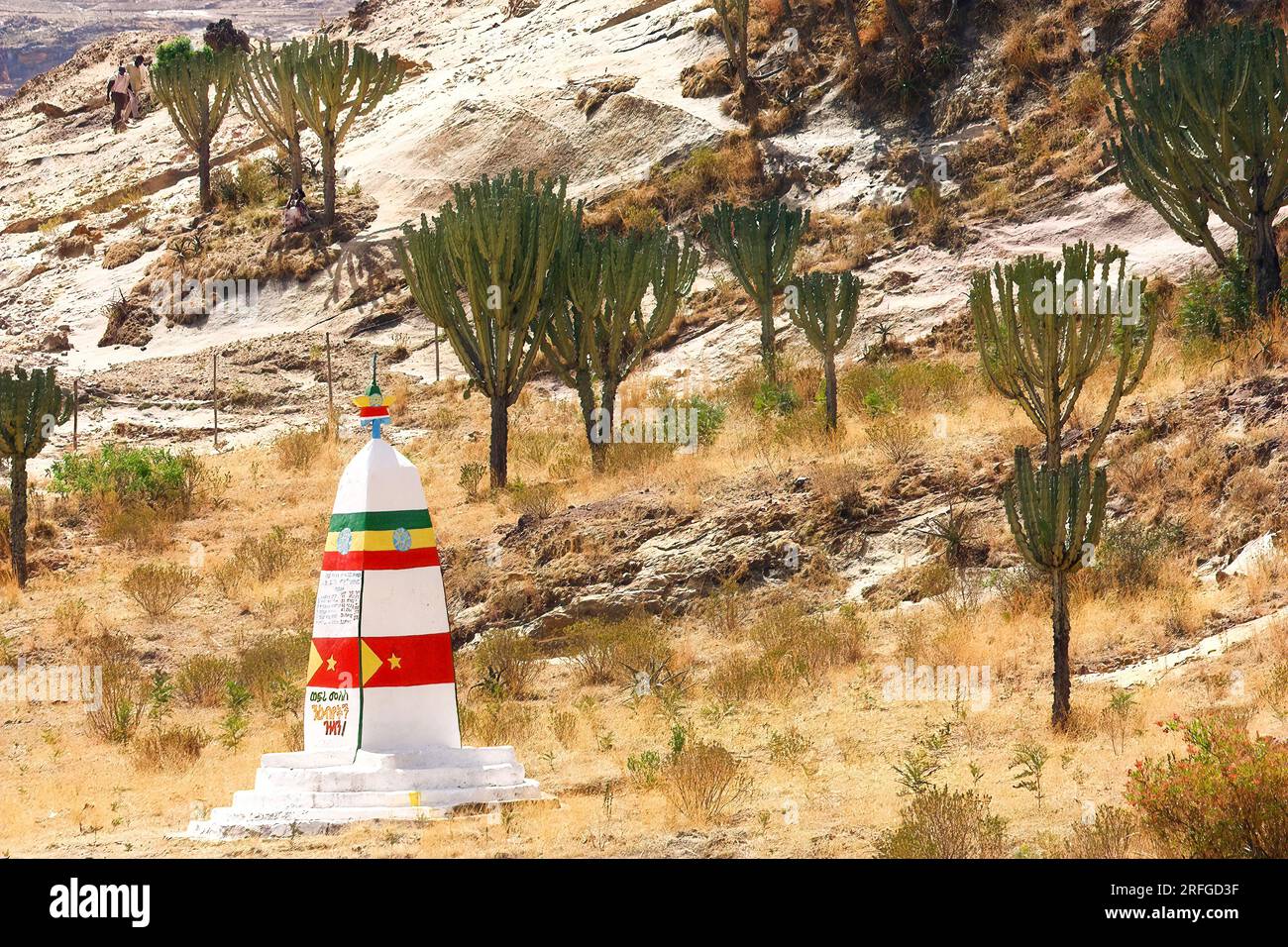 A border war battle field marker Stock Photo - Alamy